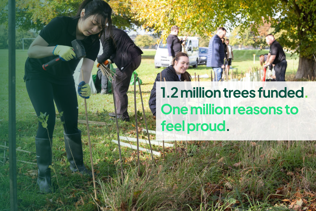 Together: One million+ trees funded